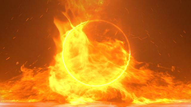 Make A Flame Burning Ball Logo Intro Video In Minutes